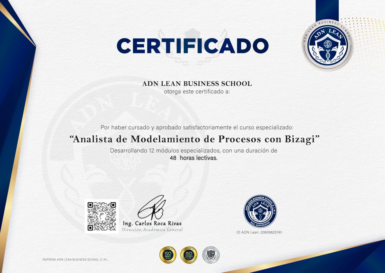 Analista de Modelamiento de Procesos con Bizagi